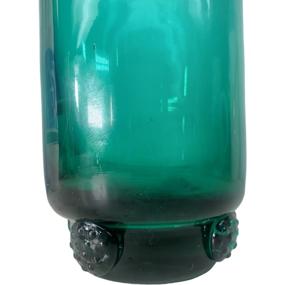 BLENKO | Dining | Blenko 445d Glass Decanter 948 Emerald Green Rosettes ...